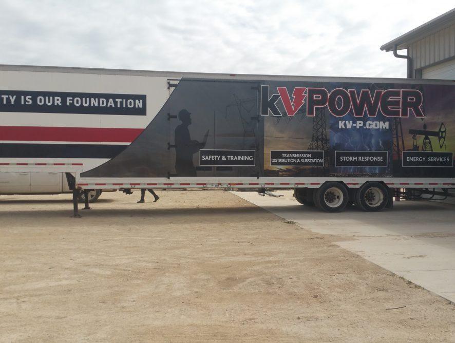 50 ft Dry Van trailer wrap | Structured Elements Marketing